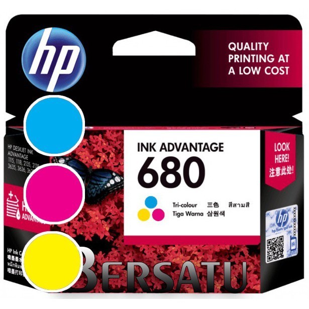 Jual Catridge HP 680 Color Cartridge HP680 F6V26AA Original | Shopee ...