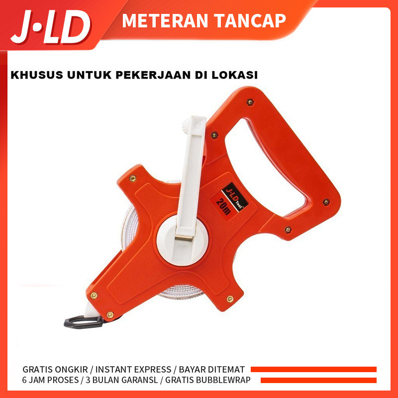 Jual JLD Meteran Tancap 20/30/50/100m Measuring Ground/Meteran Roll ...