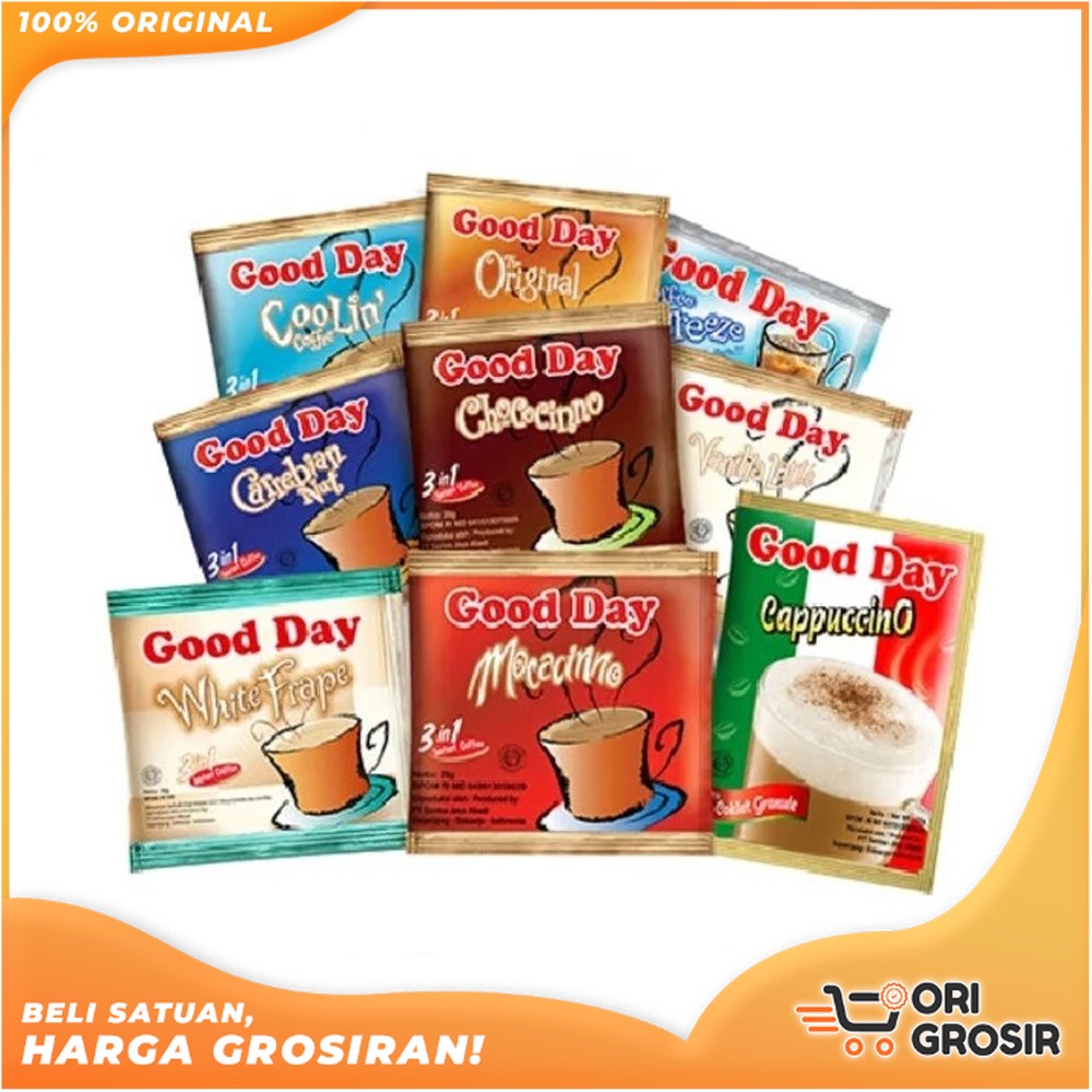 Jual ORI Grosir GoodDay 3in1 Minuman Kopi Sachet GOOD DAY HOT 3IN1 COFFEE | Shopee Indonesia