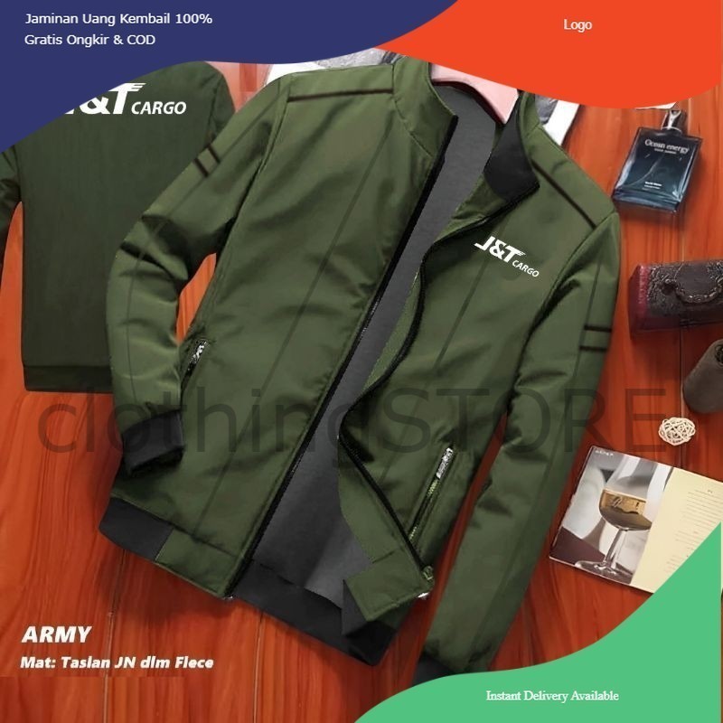 Jual JAKET JNT CARGO SABLON CUSTOM WINDBREAK WATERPROOF | Shopee Indonesia
