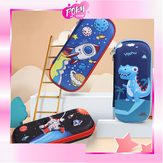 Jual POKY - S5626 Kotak Alat Tulis / Tempat Pensil Anak Gambar 3D Bahan ...