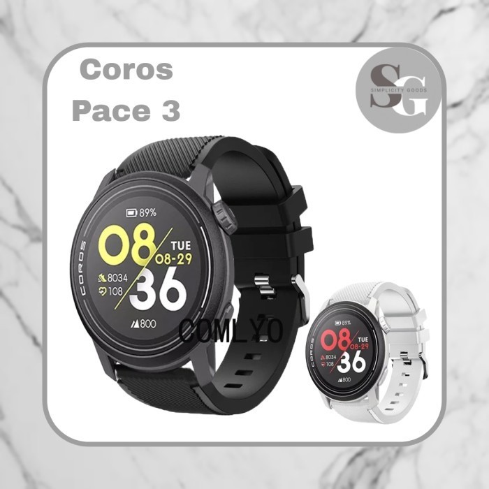 Jual STRAP COROS PACE 3 SMART WATCH MODEL S3 SILICONE TALI JAM TANGAN ...