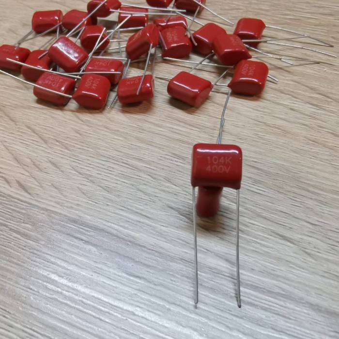 Jual Capacitor Kapasitor Milar Mylar 104K400V 104K 400V 104 K 400V ...