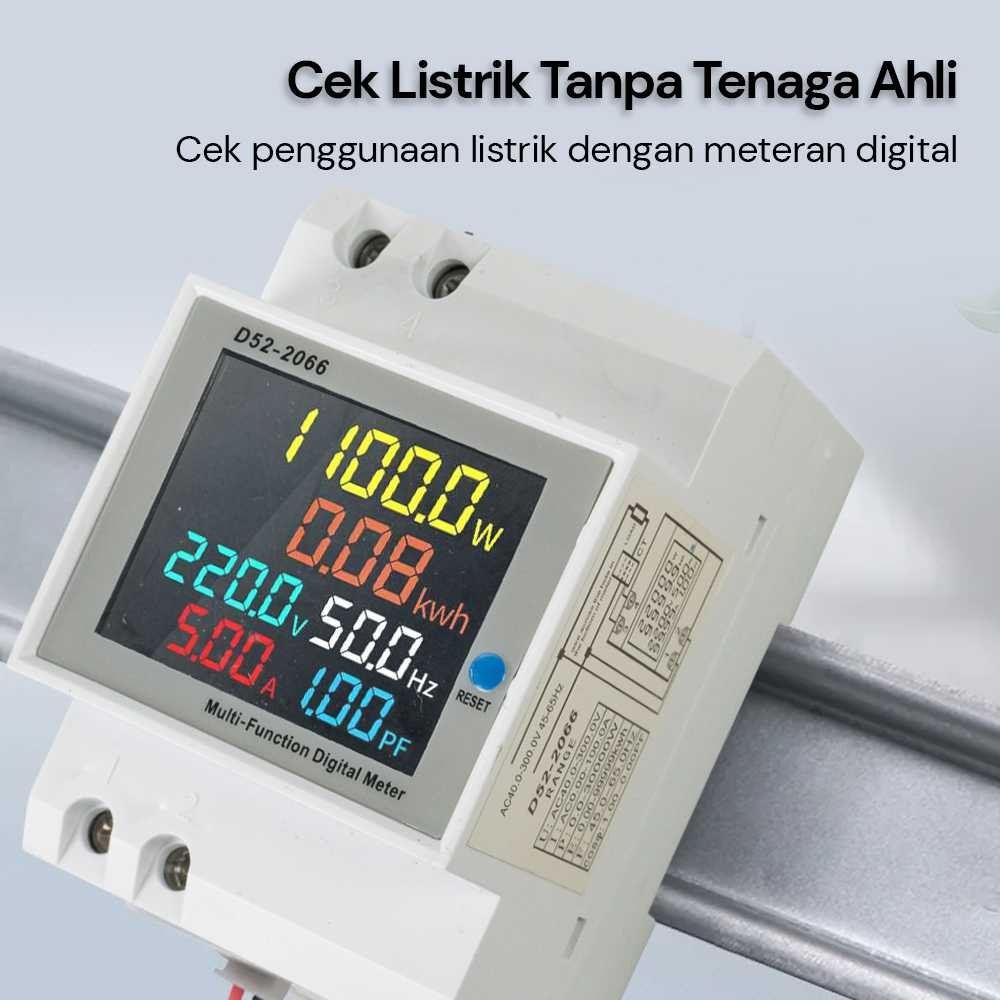 Jual KWH Meteran Listrik Digital 1 Phase 300V Pengukur Pemakaian Listrik Meteran Box Sekring ...