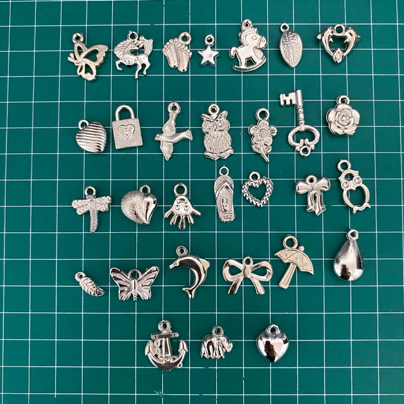 Jual Manik Mote Charm Ringan Love Kupu Kupu Pita Mix (1pcs) | Shopee ...