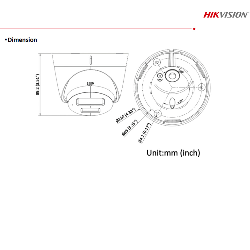 Jual HIKVISION DS-2CD1343G2-LIU 4MP SMART HYBRID LIGHT TURRET IP CAMERA ...