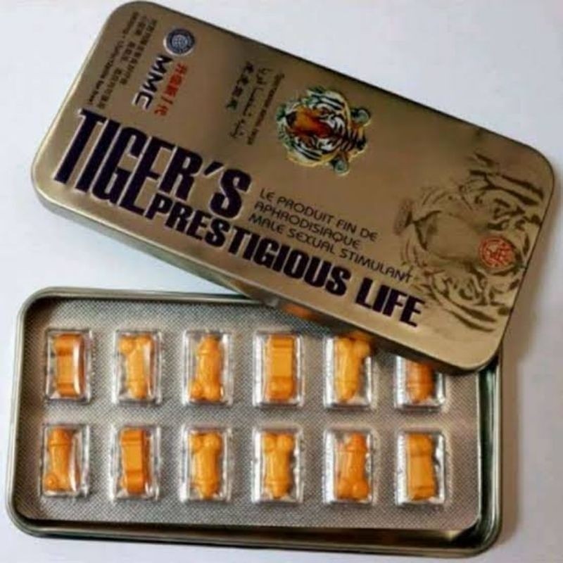 Jual TIGER'S PRESTIGIOUS LIFE ORIGINAL ISI 12 BUTIR PENAMBAH STAMINA ...
