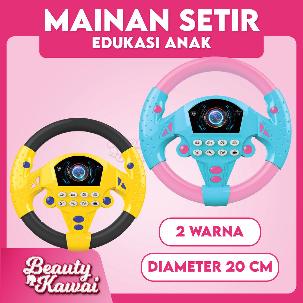 Jual Mainan Setir Mobil Anak 20cm Steering Wheel Music Edukasi Sensor ...