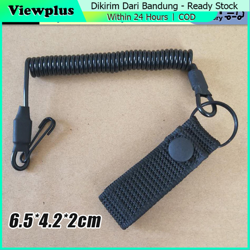 Jual Tali Spiral Pengaman Pistol Lanyard Safety Tactical Spring Spiral ...