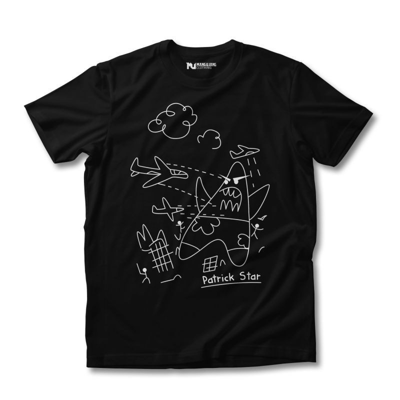 Jual promo kaos terbaru 2024 Kaos Tanda Tangan Patrick (Gambar di depan ...