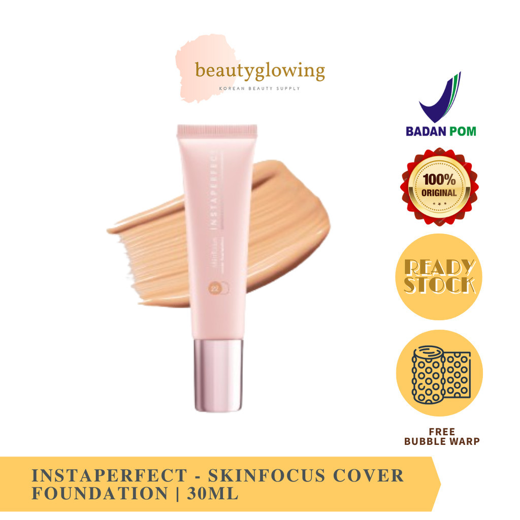 Jual INSTAPERFECT FOUNDATION Skinfocus Cover Foundation 30ml alas bedak 11 Fair Pink 22 Light ...