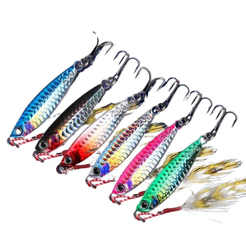 Jual Umpan Buatan Logam Lempar Pancing Laut Tenggelam Sendok Set Jig 10/15/20G Umpan Keras ...