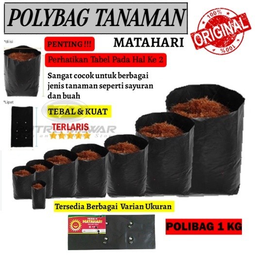 Jual Plastik Polybag Polibag Tanaman 1kg Semua Ukuran Polibeg Polibek ...