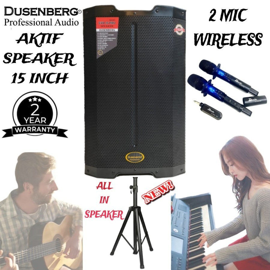 Jual Paket Sound DUSENBERG Aktif 15 Inch Speaker Keyboard, Gitar ...