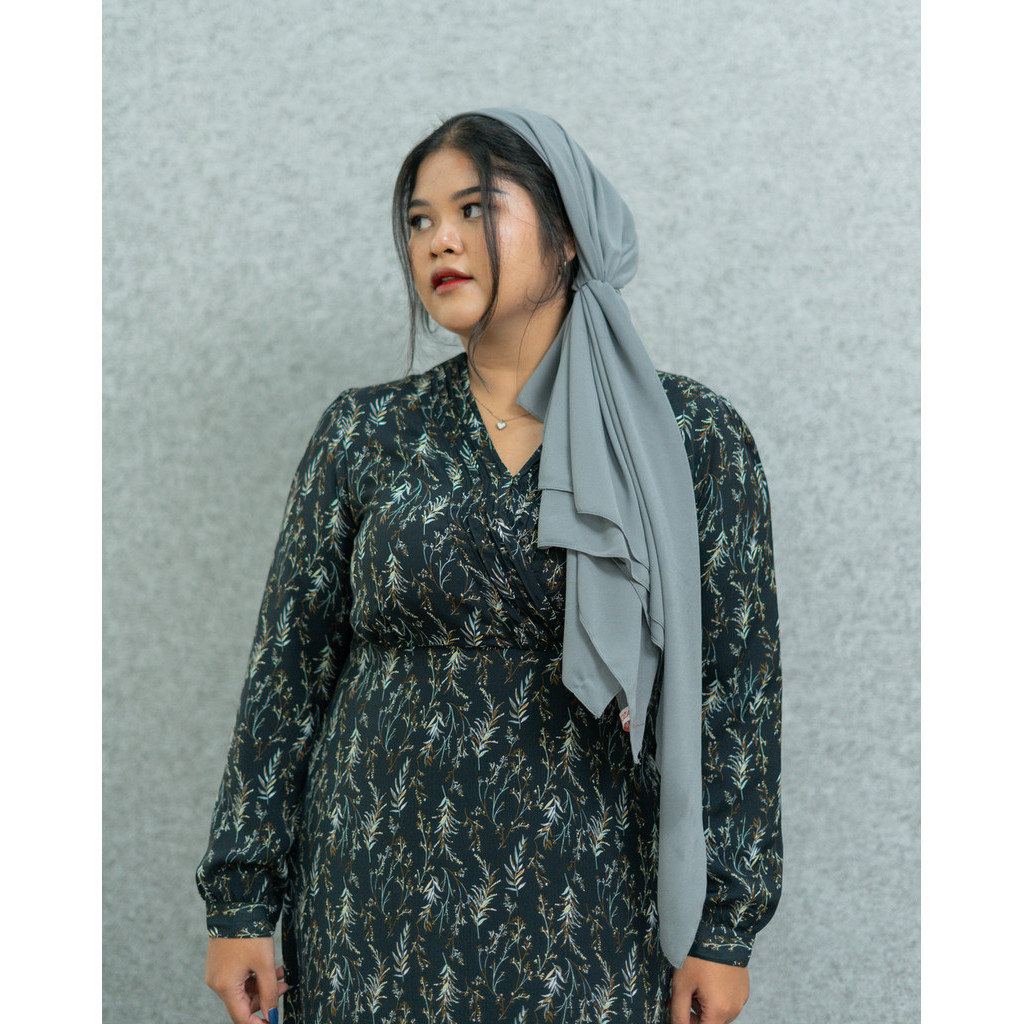 Jual Skyla Dress Big Size / Dress Wanita Jumbo / Gamis Jumbo / Gamis Big Size | Shopee Indonesia