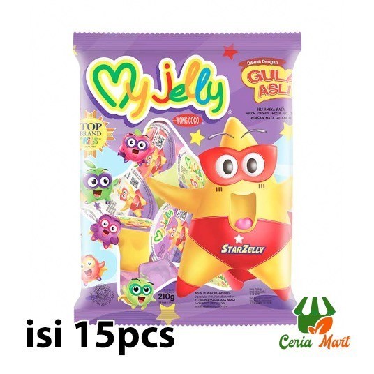 Jual Wong Coco My Jelly 210 gr isi 15pcs Jeli Jely Mini Cup Snack Anak ...