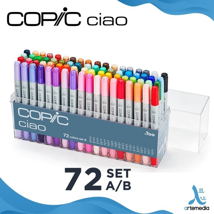 Jual Copic Ciao Set 72 Graphic Marker Alcohol Based Dye Ink Refillable ...
