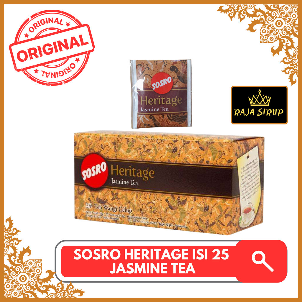 Jual Teh Sosro Celup Heritage Jasmine Tea | Shopee Indonesia