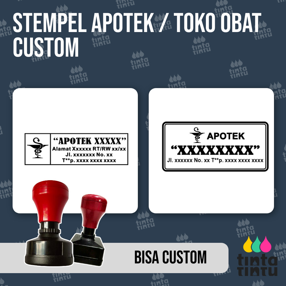 Jual Stempel Apotek / Apotik / Toko Obat Custom | Shopee Indonesia