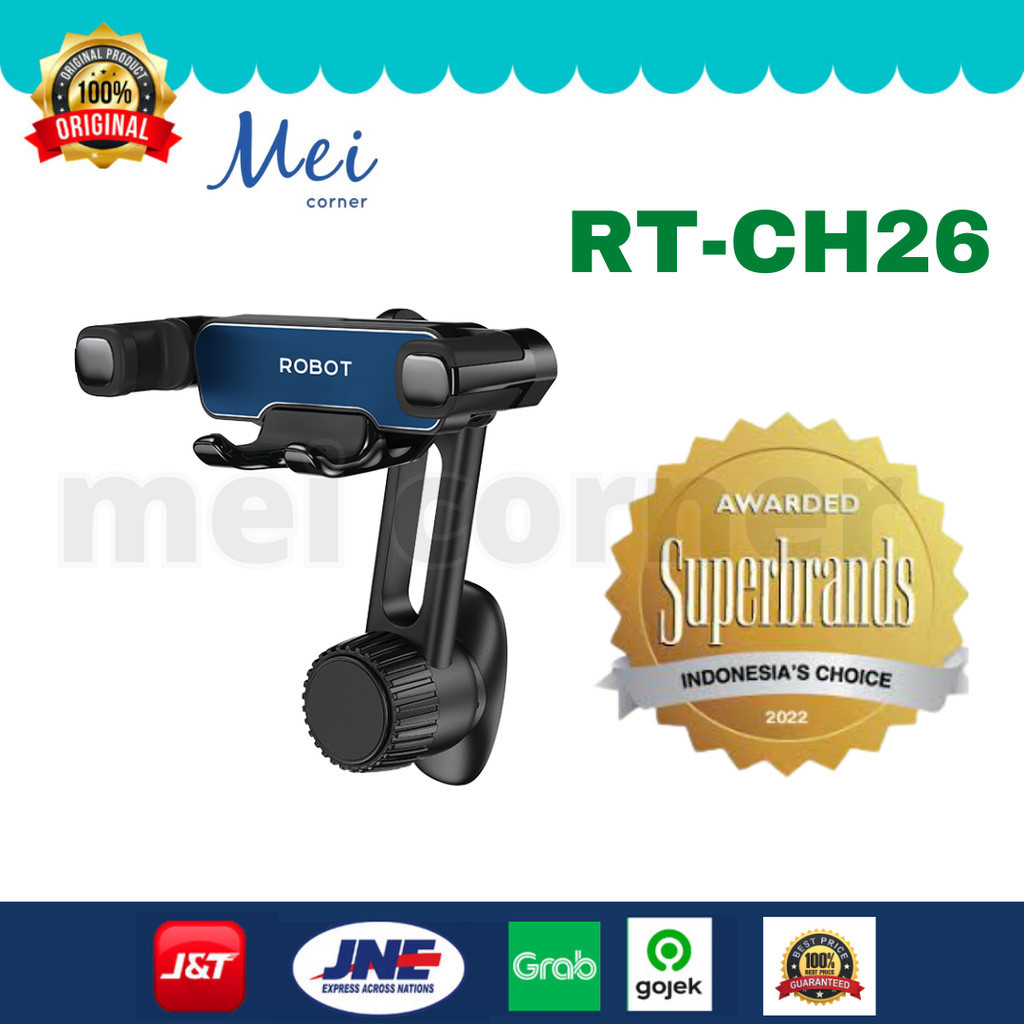 Jual ROBOT RT-CH26 CAR HOLDER PHONE ONE HANDED OPERATION (MC) | Shopee ...