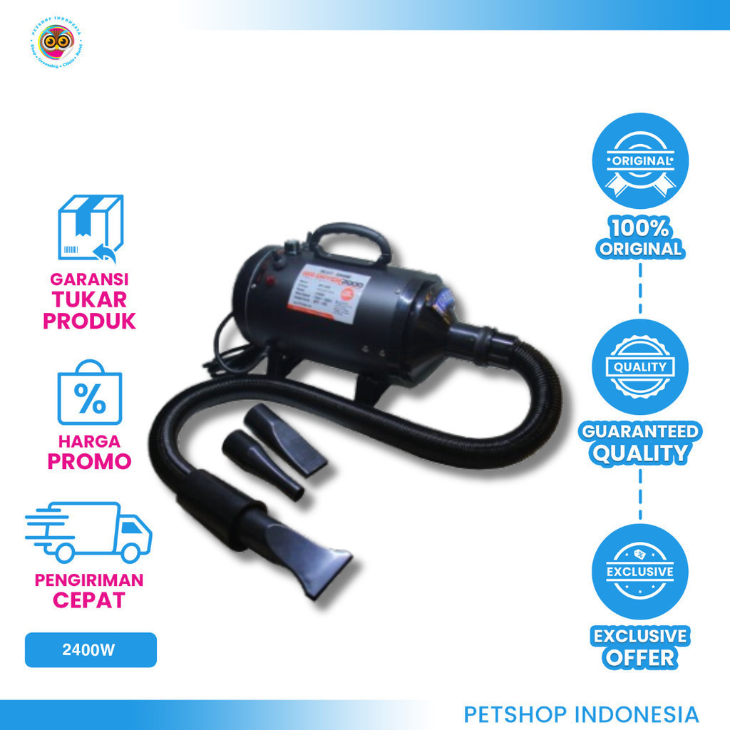 Jual Pet Dryer Best in Show BIS Dryer 2000 Black - Blower Pengering ...