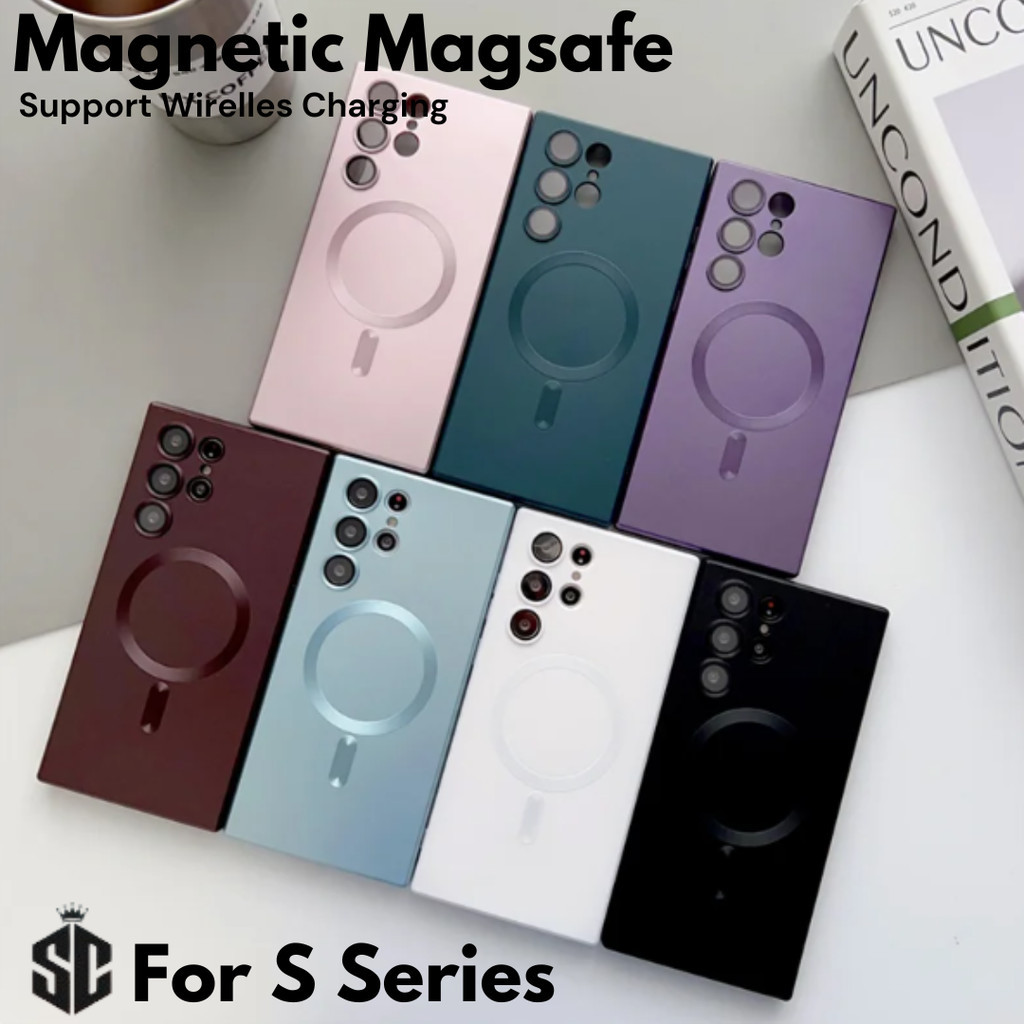 Jual Case Samsung Support Magsafe Wireless Charging Phone Magnetik Kompatibel For Samsung S24 ...