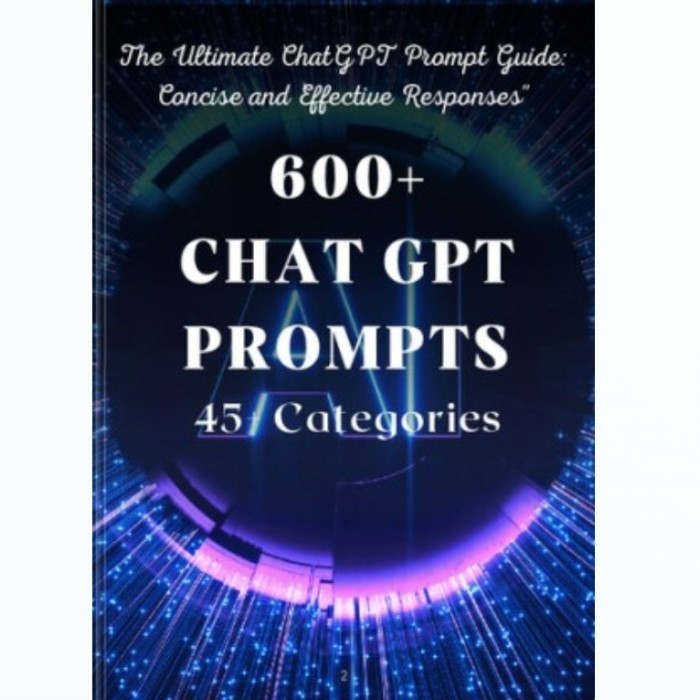 Jual Buku 600+ ChatGPT Prompts | Shopee Indonesia