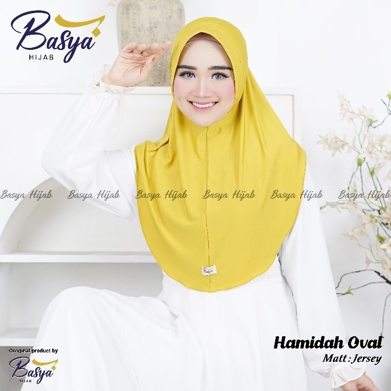 Jual (Qiqi Hijab) HAMIDAH OVAL grade a•jilbab instan jersey premium•hijab instan jersey ...