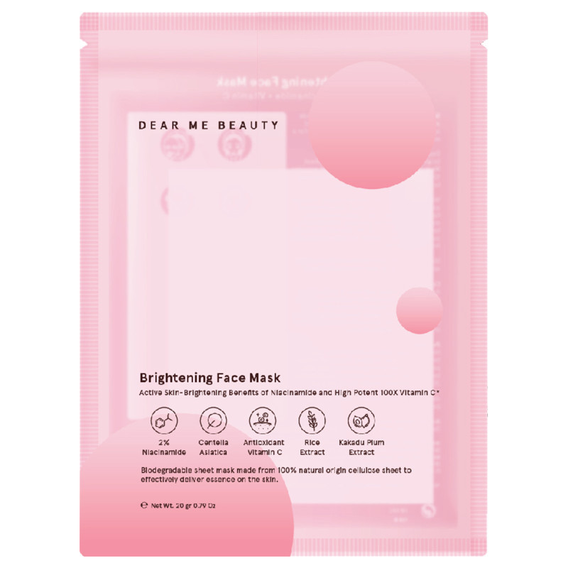 Jual Dear Me Beauty Brightening Face Mask 2% Niacinamide + Vitamin C ...