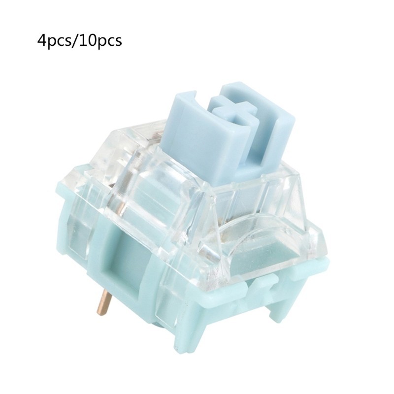 Jual 10/4Pcs TTC Silent Bluish White Switches for Mechanical Keyboard ...