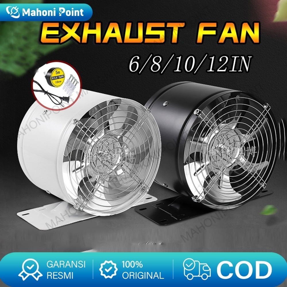 Jual High-Speed Exhaust Fan Inline Duct Kitchen Extractor Metal Toilet ...