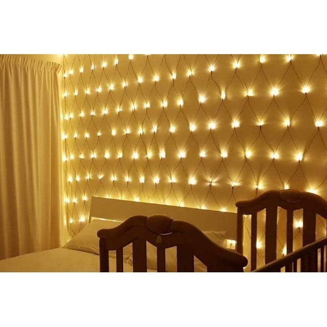 Jual Lampu Jaring LED /Lampu Jala Natal Dekorasi Taman Cafe/ Lampu ...