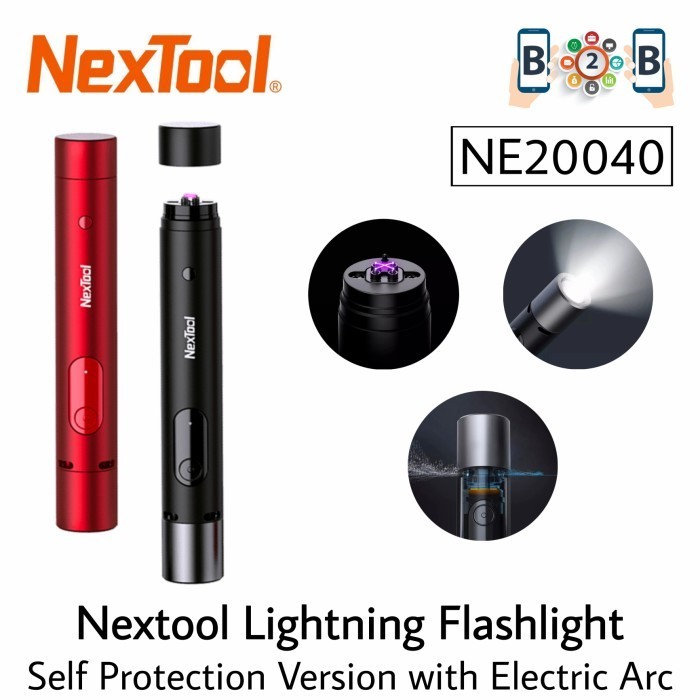 Jual Nextool Lightning Flashlight Self Protection with Electric Arc ...