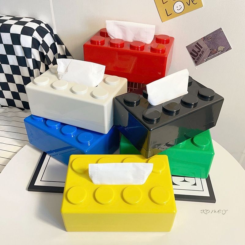 Jual COD⭐⭐Kotak Tisu Blok Bangunan Dekorasi Meja Teh bricks tempat ...