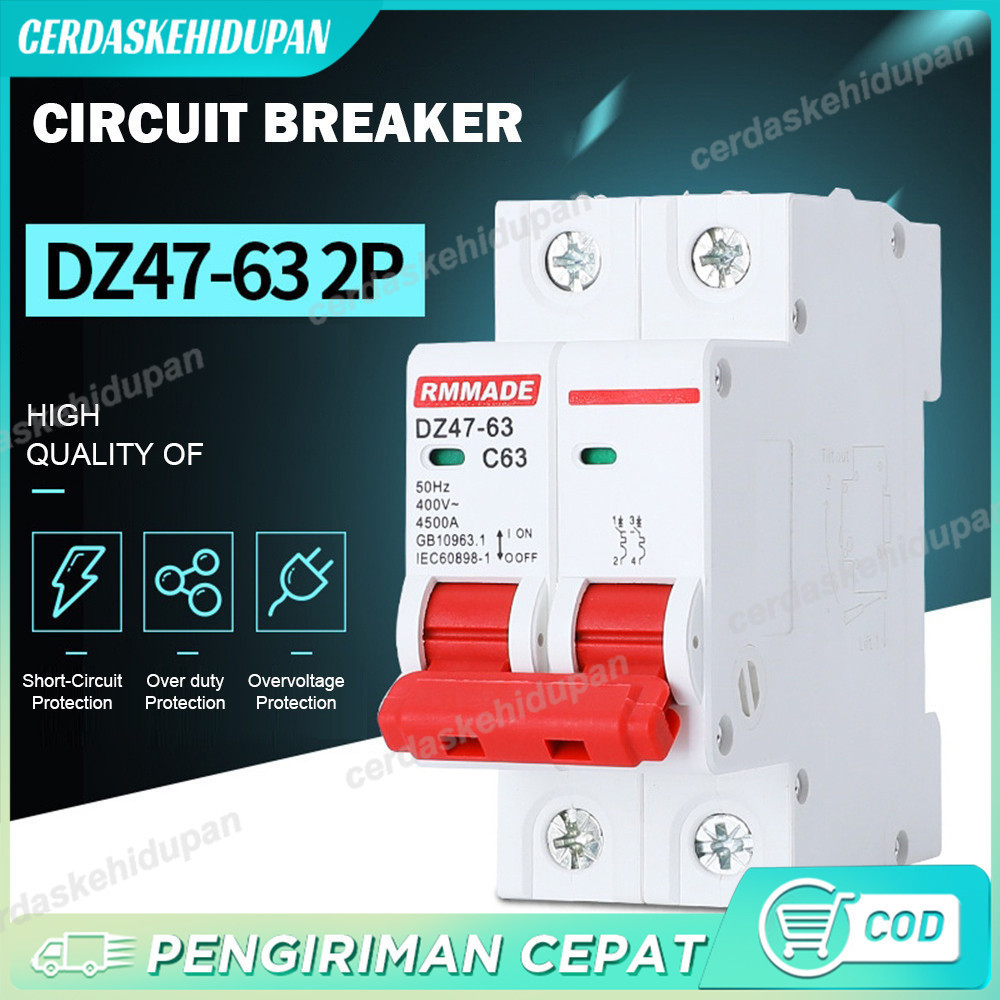 Jual MCB LISTRIK INSCOM 2P 6A 10A 16A 25A 63A/ MINI CIRCUIT BREAKER 2 PHASE 2 POLE | Shopee ...