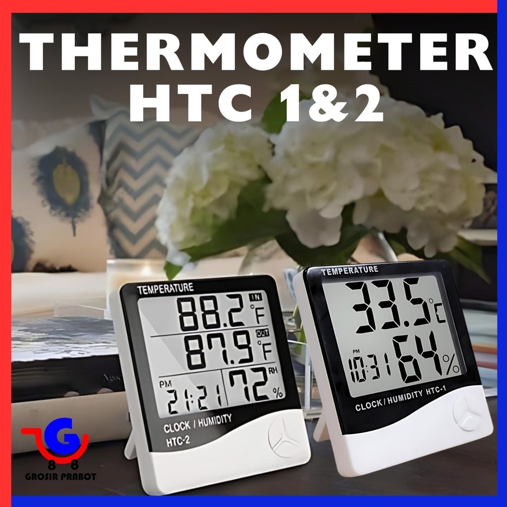 Jual Hygrometer Thermometer HTC 1 2 Digital Higrometer Termometer ...