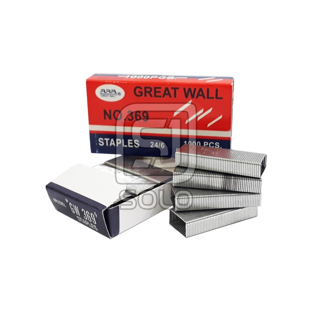 Jual Refill Stapler HD-50 Isi Staples Great Wall No 369 HD 50 | Shopee ...