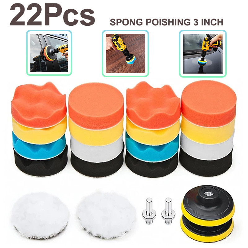 Jual Busa Poles Mobil Motor Spons Poles Body Mobil 7/12/22 Pcs 3 Inch ...