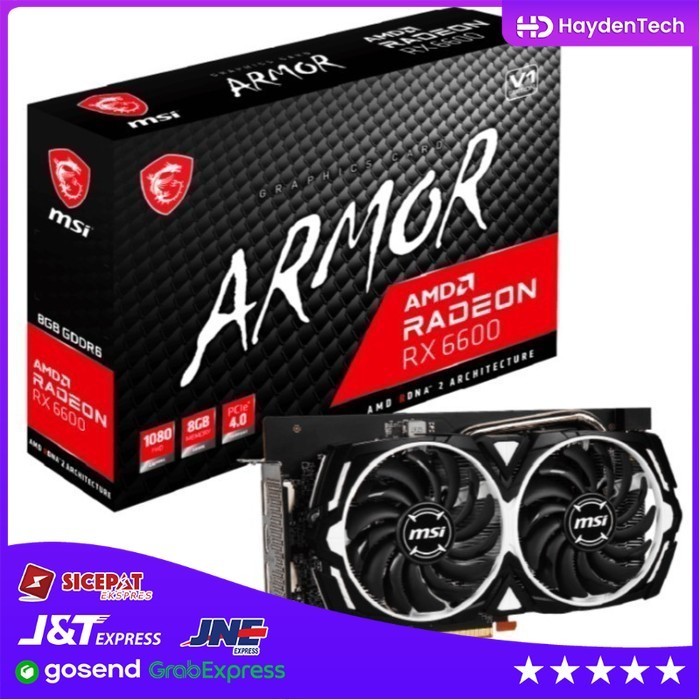 Jual MSI Radeon RX 6600 ARMOR 8G / MSI RX 6600 ARMOR / RX 6600 / RX6600 ...