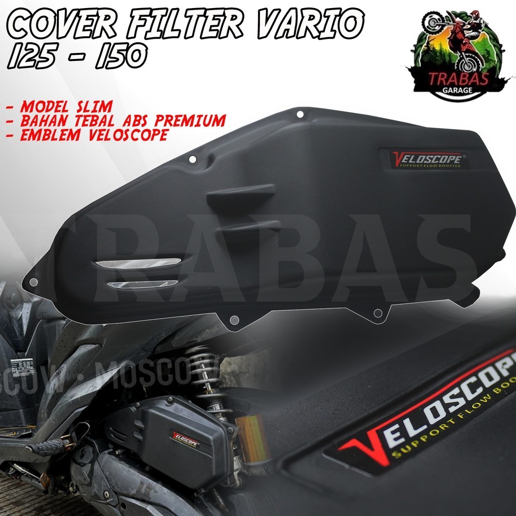 Jual VELOSCOPE PENUTUP COVER FILTER VARIO 125 150 PCX CBU VARTECH BOX ...