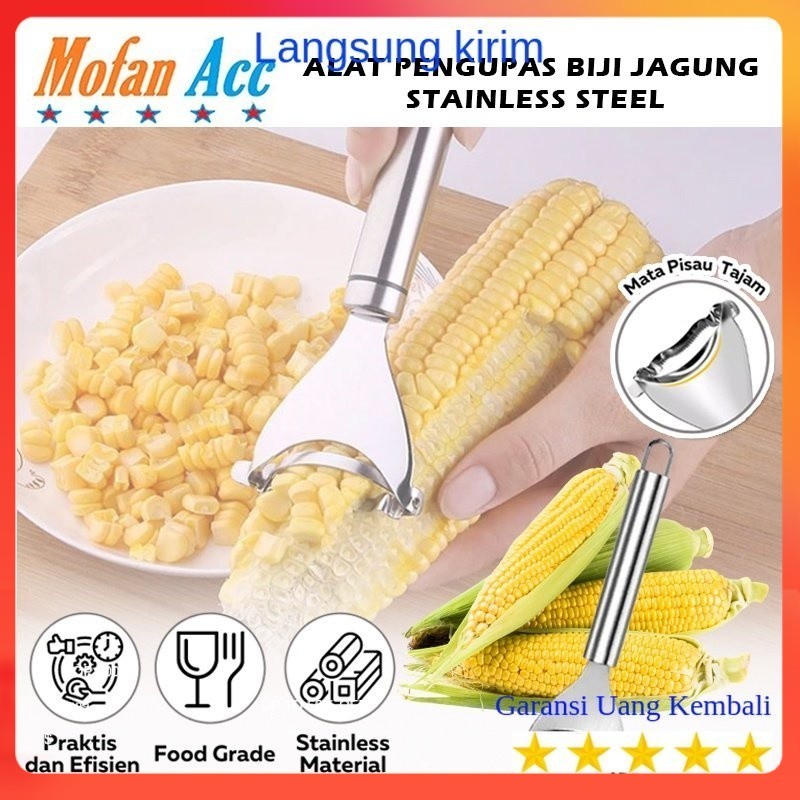 Jual Alat Pengupas Jagung Stainless Steel - Parutan Biji Jagung Mudah Dan Praktis Corn Peeler ...