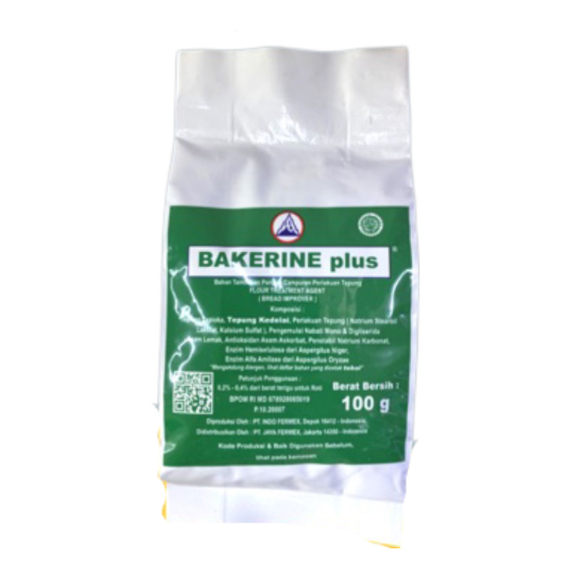 Jual Bakerine Plus Bread Improver 100gr / Pelembut Roti Bakerin Plus ...