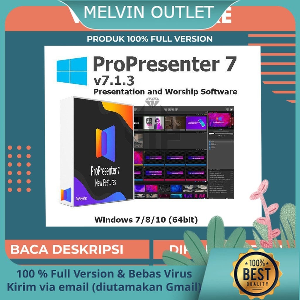 Jual Software ProPresenter 7 Full Version Pro Presenter Terbaru Lifetime Premium | Shopee Indonesia