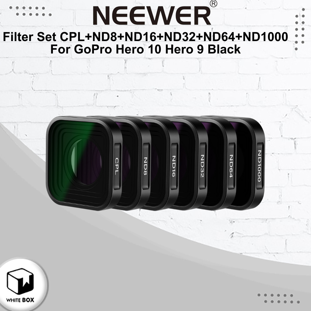 Jual NEEWER Filter KIT CPL+ND8+ND16+ND32+ND64+ND1000 For GoPro Hero 10 ...