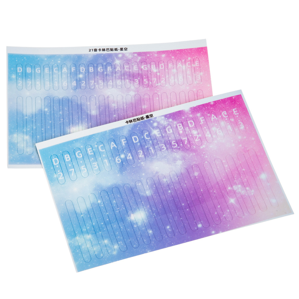 Jual Present Stickers Kalimba Piano Keyboards Scale Decal Thumb Pianos ...