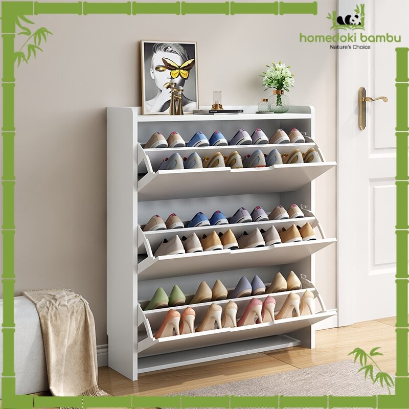 Jual Homedoki Bambu - Rak Sepatu/Lemari Sepatu/Rak Sepatu Susun ...