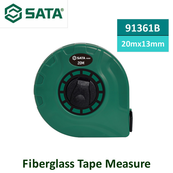 Jual SATA 91361B Meteran 20 Meter x 13 mm 91361B Fiberglass Tape ...
