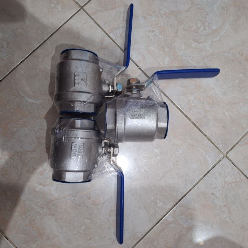 Jual Ball Valve SANKYO type model 2PC Stainless 316 SS316 1/4" 3/8" 1/2 ...