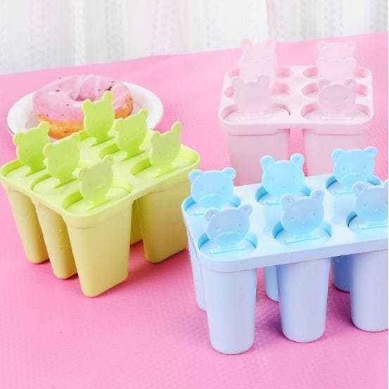 Jual Cetakan Es Krim 6 Slot Model Bulat Ice Cream Jelly Mold Cetakan Es ...