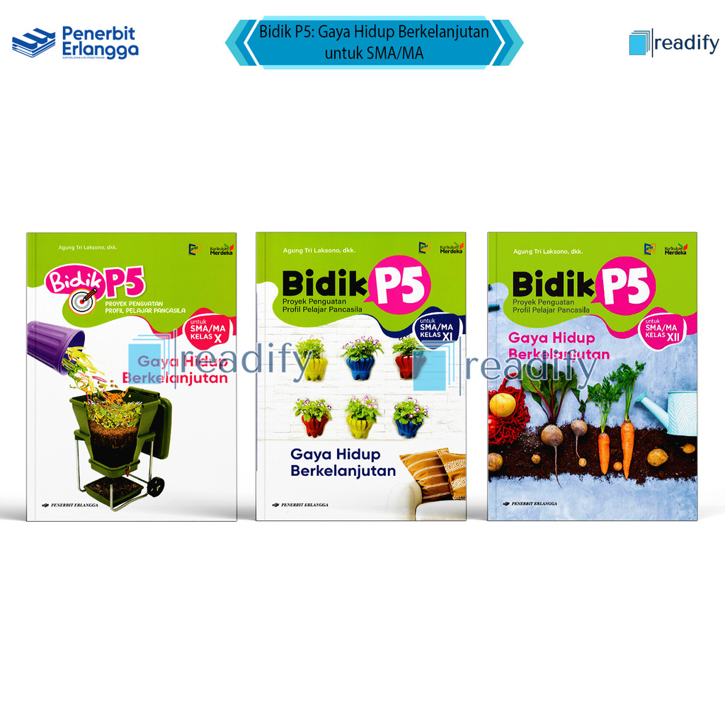 Jual Bidik P5: Gaya Hidup Berkelanjutan Kelas 10 11 12 SMA/MA Erlangga ...